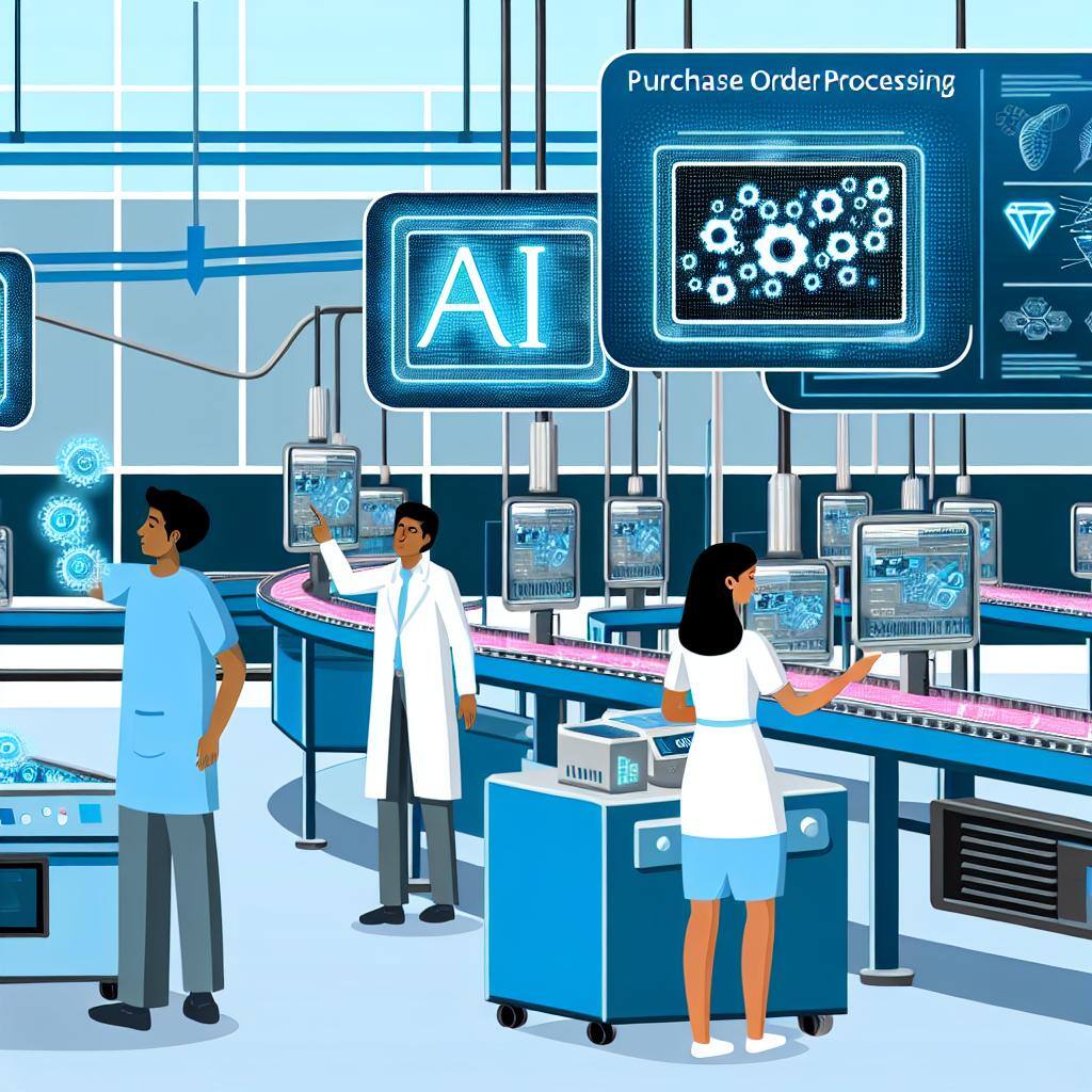Purchase Order Processing in Medical Manufacturing with AI-based Workflows